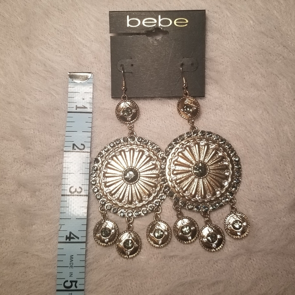 bebe | Jewelry | Bebe Gold W Diamond Crystal Elements | Poshmark
